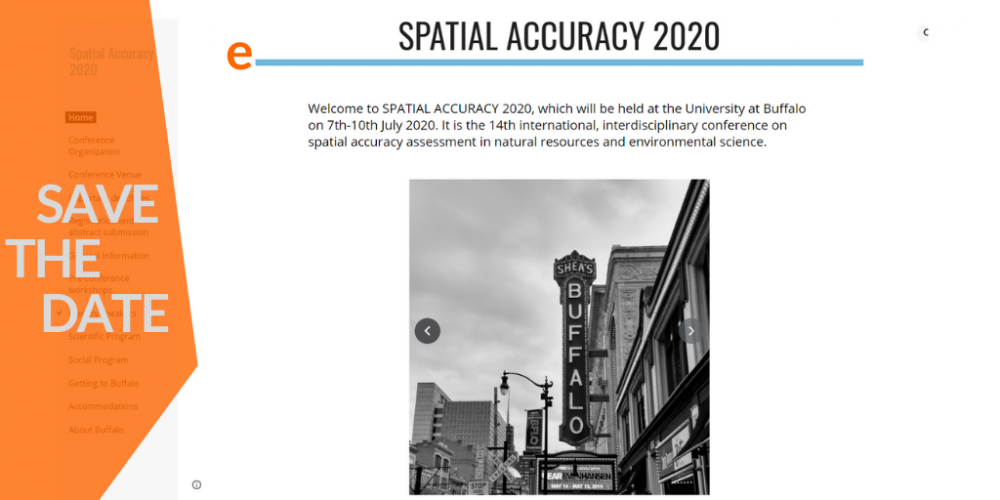 SPATIAL ACCURACY, Buffalo, NY, July 7-10th 2020 – Data Terra | THEIA