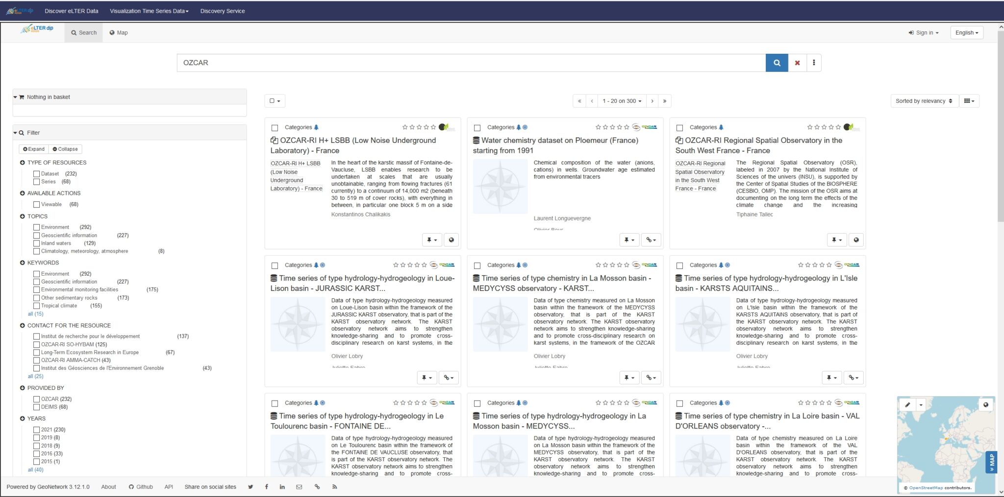 Theia|OZCAR : diffusion de données sur les zones critiques – Data Terra ...