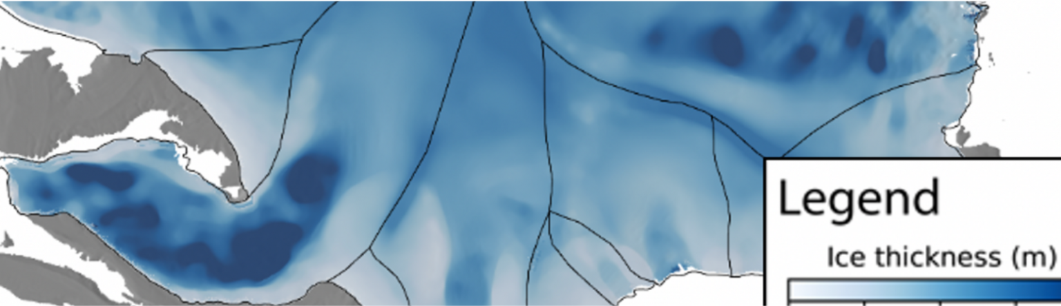 Glacier Ice Thickness Distribution – Theia